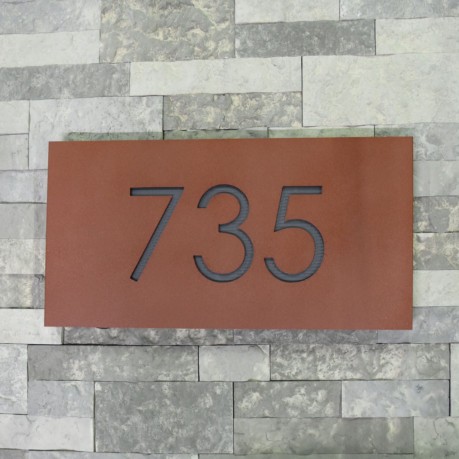 XL Lighted Address Plaque Sign Large Modern Personalized | Etsy