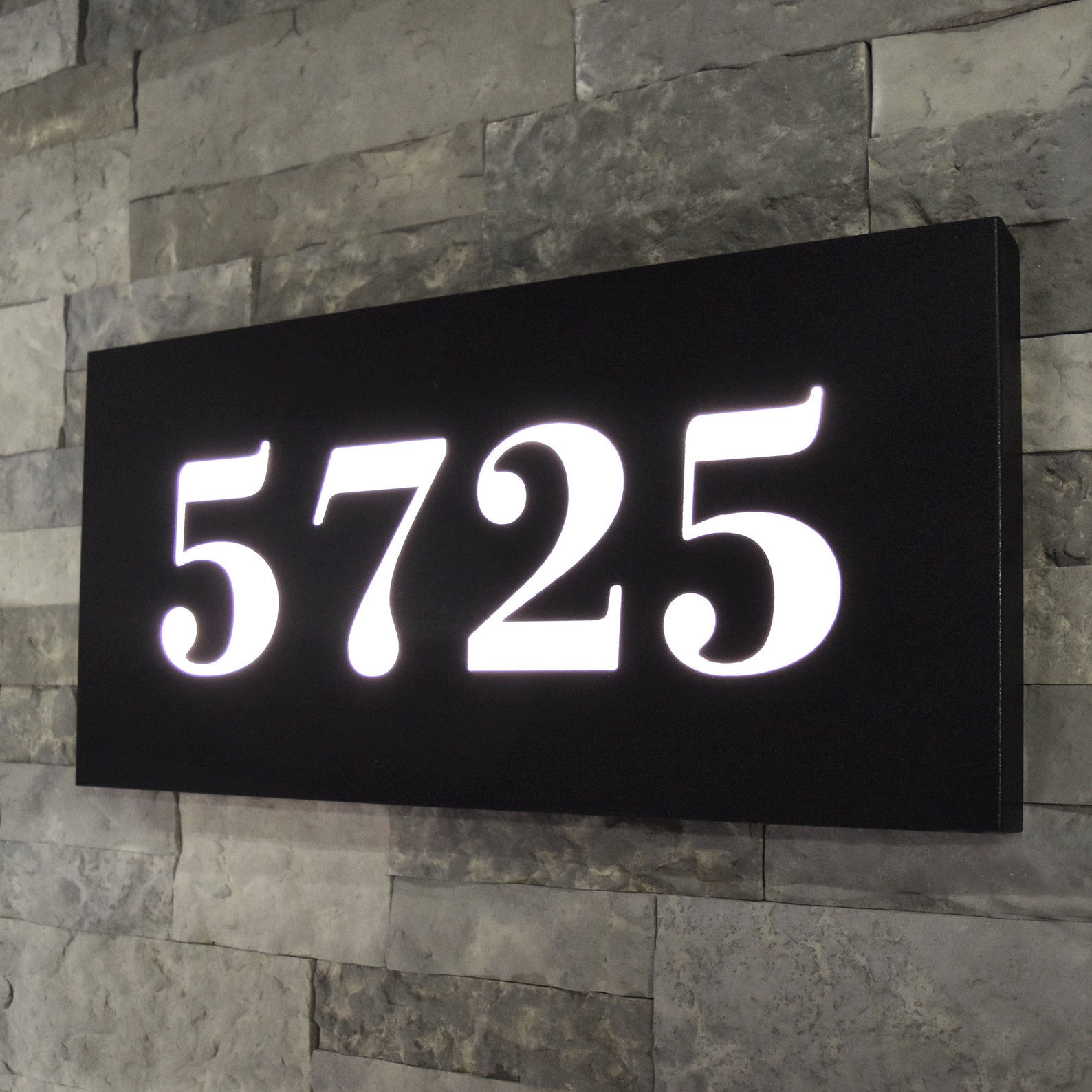 Premium Lighted House Numbers Sign 20 X 10 LED - Etsy