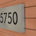 Lighted Address Sign, Address Plaque, Large Modern Personalized Marker ...