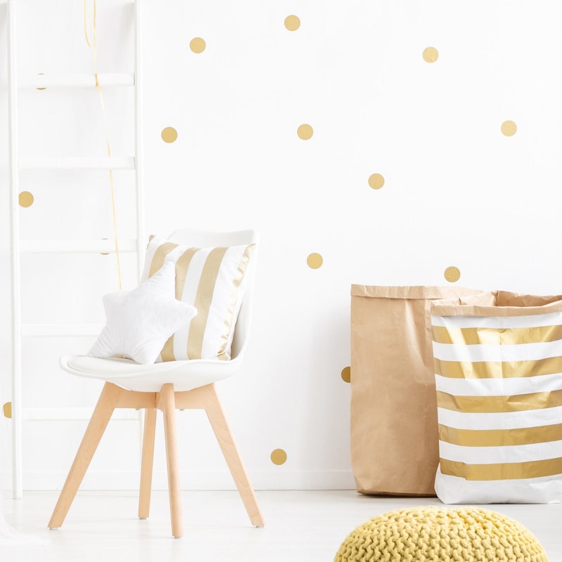 Gold Dots Wall Decal - Etsy