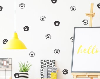 Paw Decal Paw Wall Decal Dog Paw Wall Decal Big Paws - Etsy
