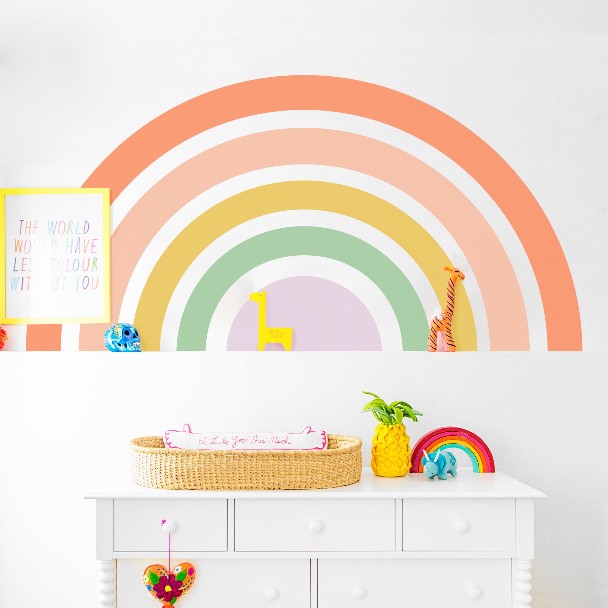 Rainbow Wall Decal Nursery Décor Playroom Décor Wall - Etsy