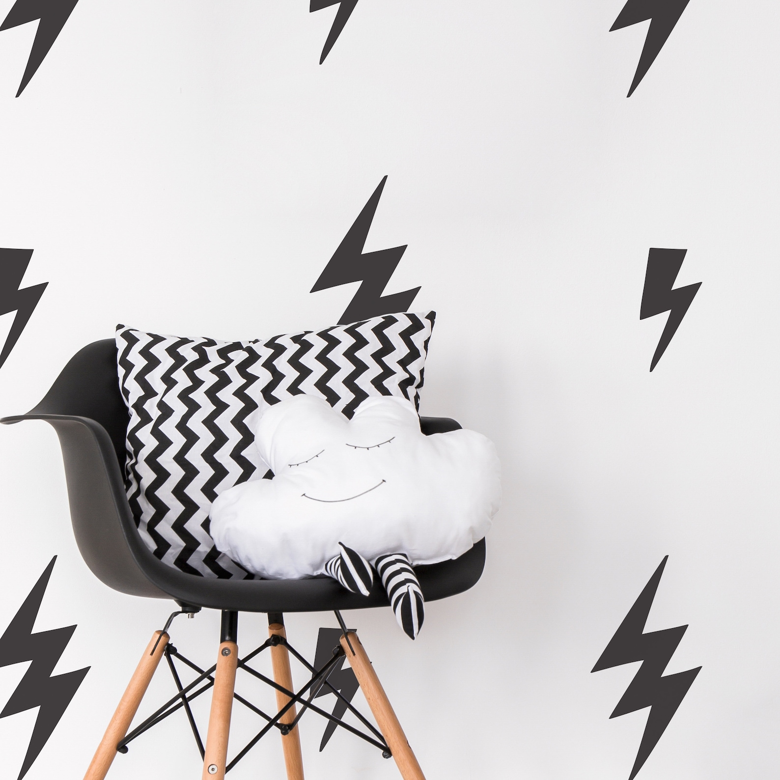 Big Collection Lightning Bolts Wall Decals | Gold Silver or Black Wall ...