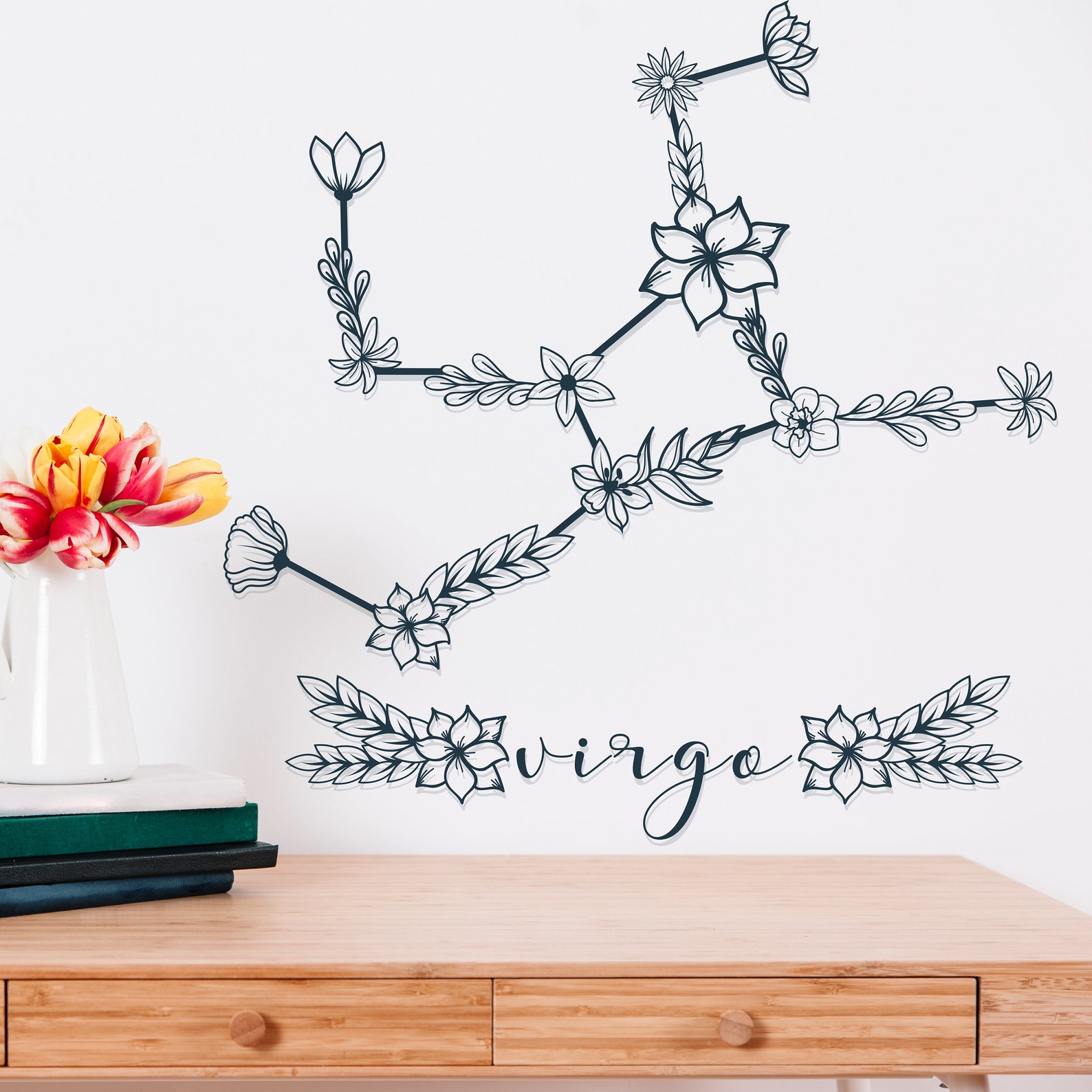Virgo Zodiac Constellation Decals Virgo Zodiac Constellation | Etsy