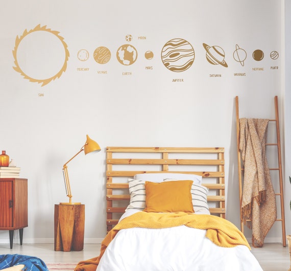 Solar System Room Decor Bedding