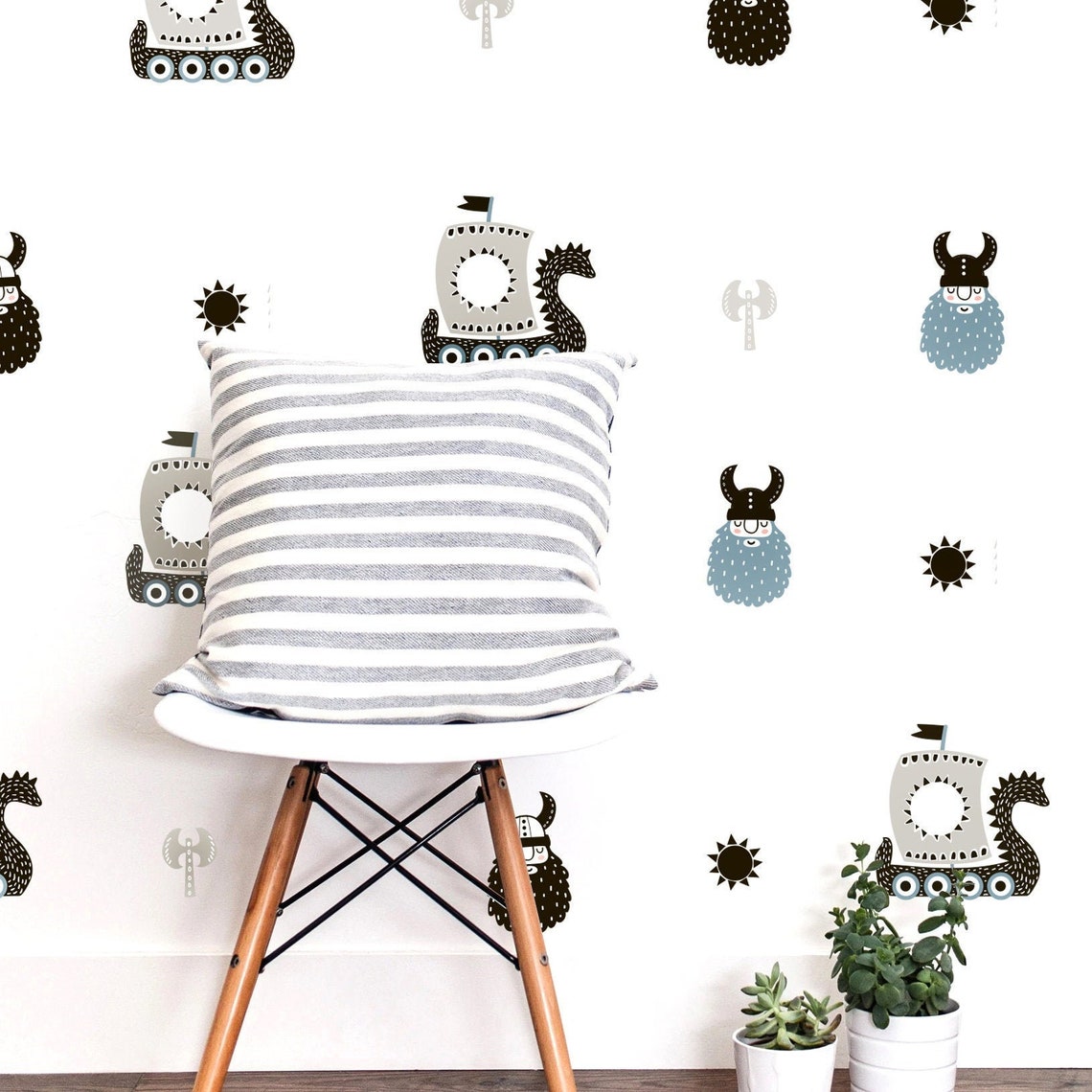 Large Collection of Scandinavian Viking Wall Decals Nursery | Etsy