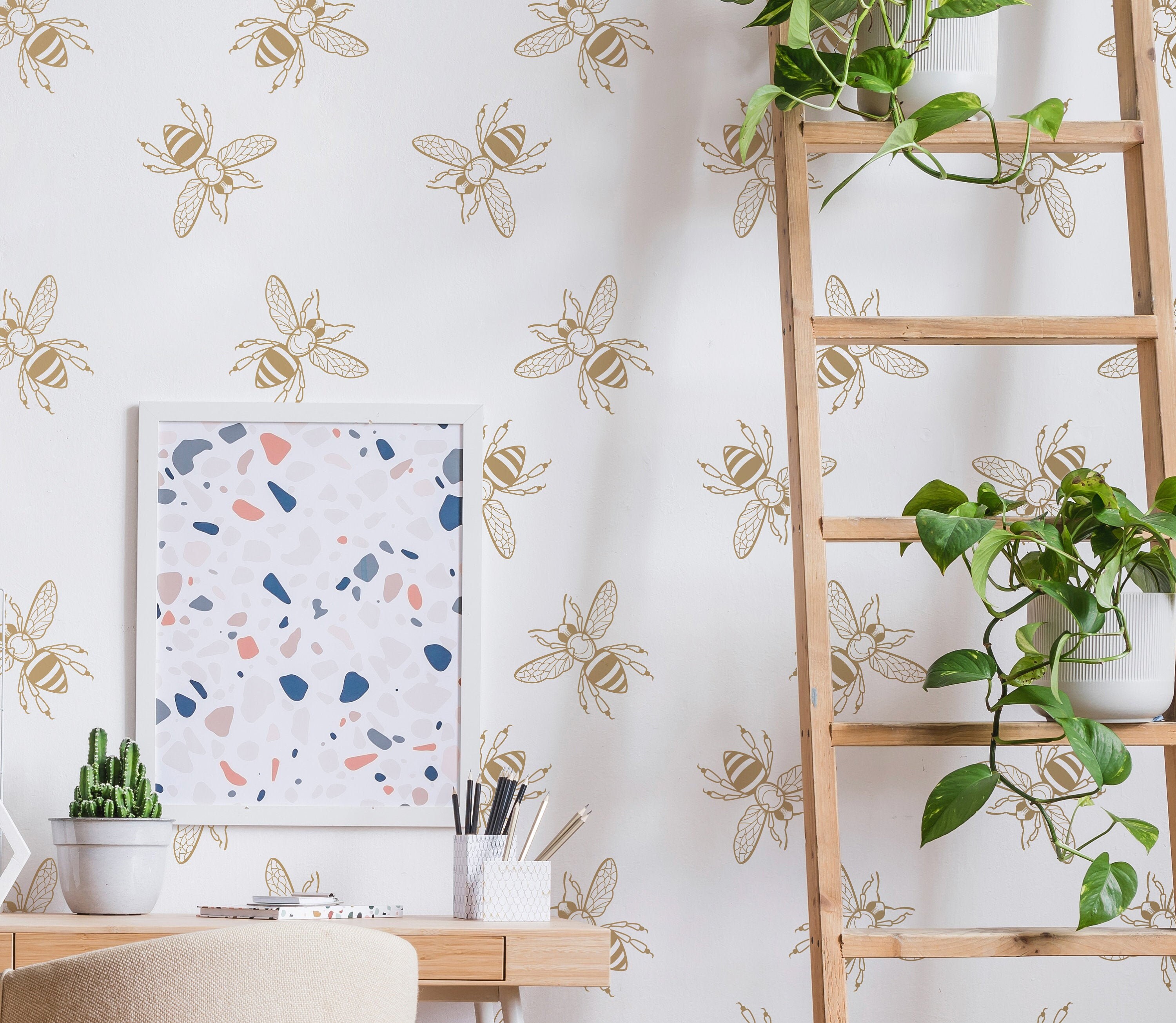 Bees Wall Decals Honey Bees Insects His and Hers | Etsy