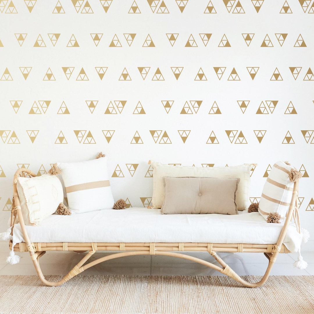 Geometric Patterns Wall Decals Geometric Triangle Wall Decals Mountain ...