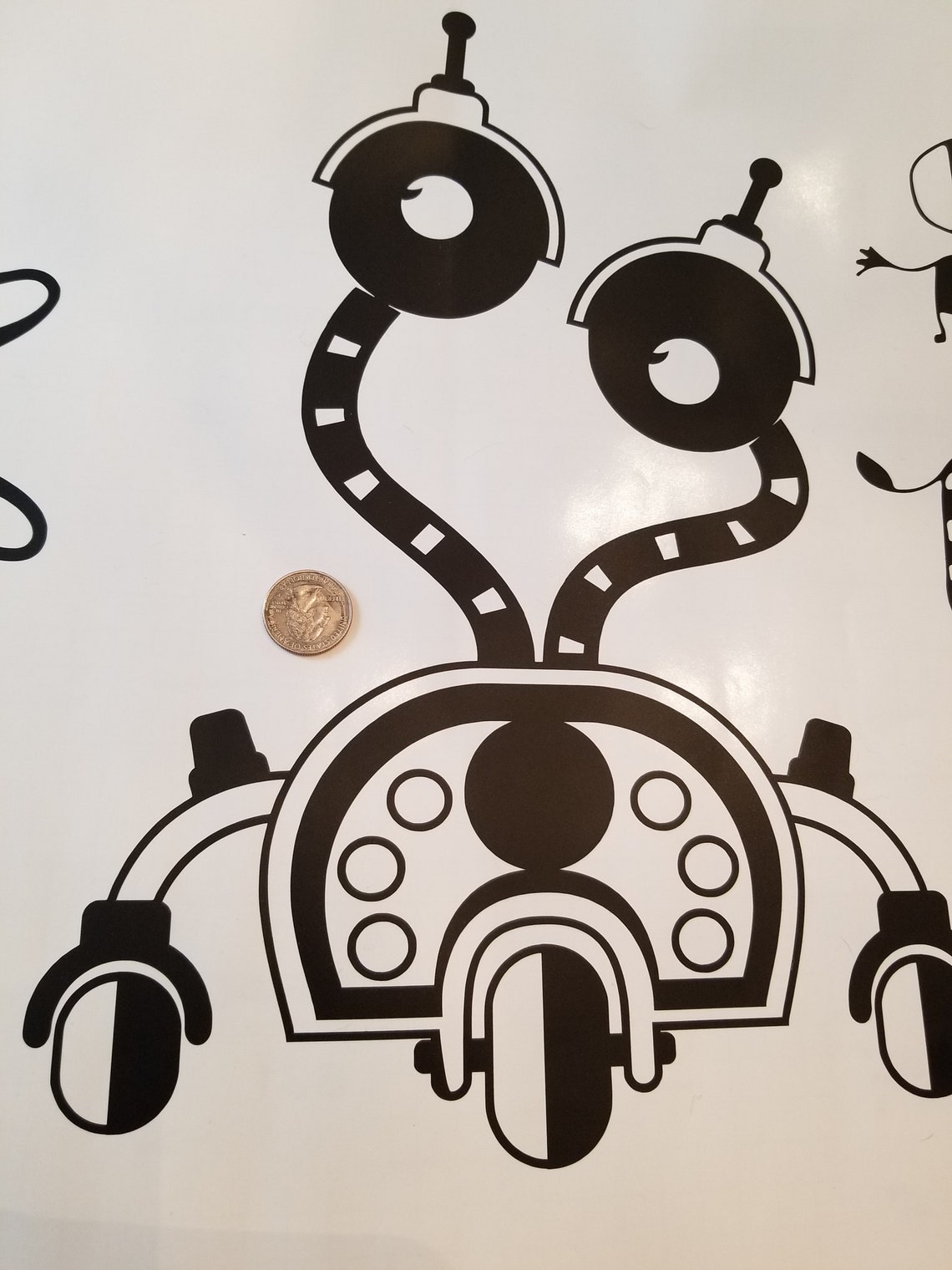 Large Collection of Robot Wall Decals Robot Wall Art | Etsy