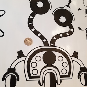 Large Collection of Robot Wall Decals | Robot Wall Art | Rocket Wall ...