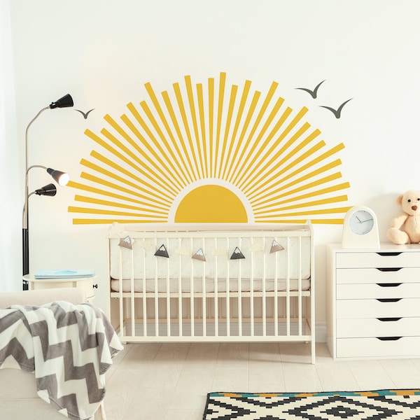 Sun Wall Decal - Etsy