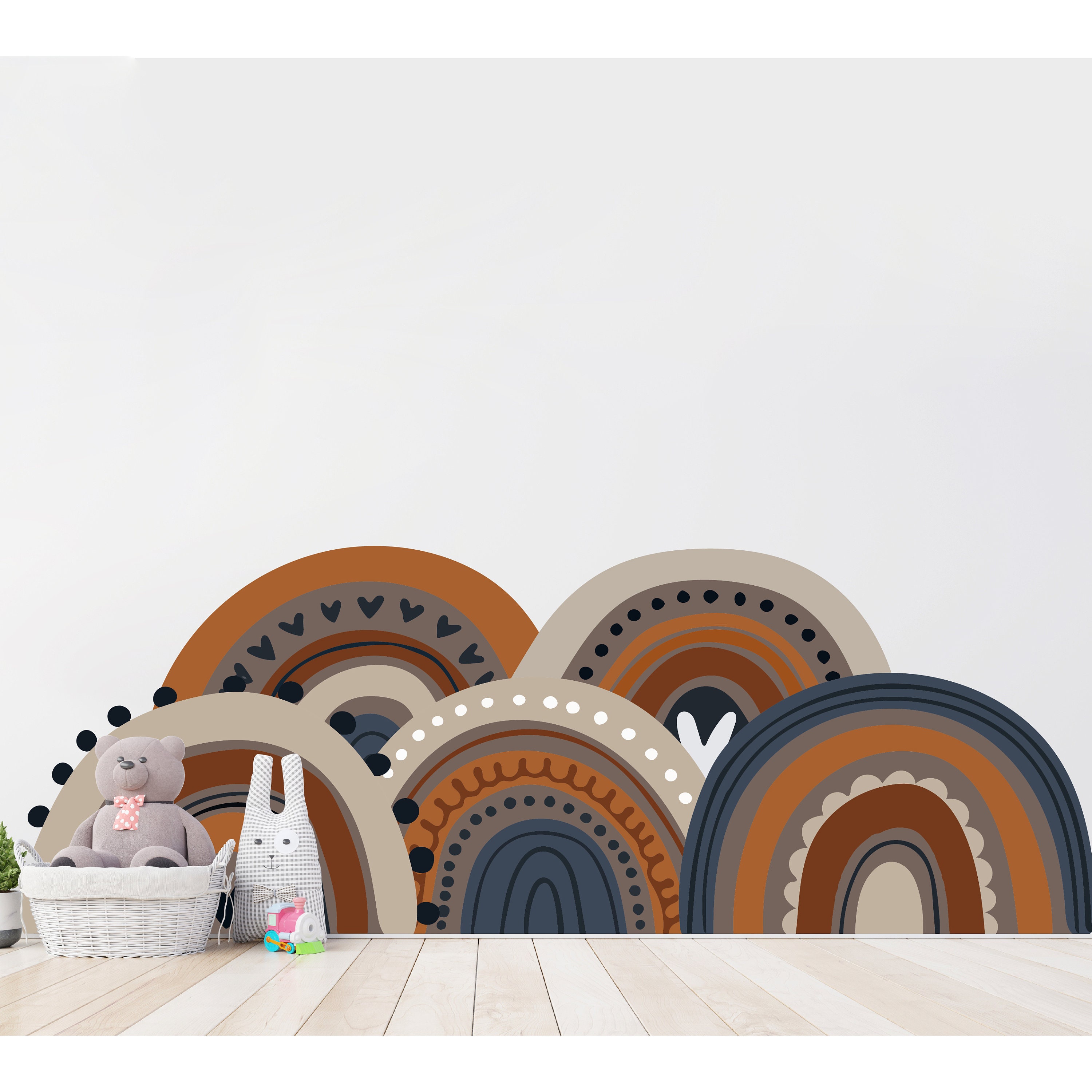 Scandinavian Boho Wall Décor Boho Headboard Design Wall Decals - Etsy