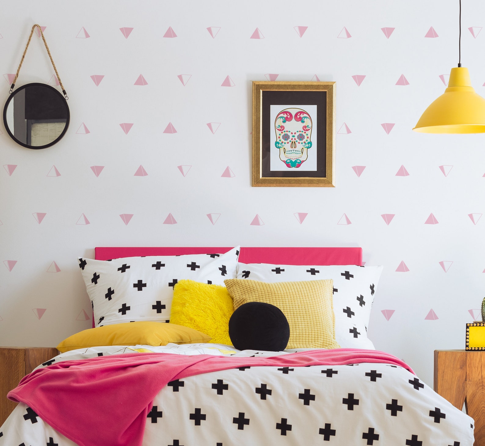 Pyramid Wall Decals Geometric Wall Decal Set Vinyl Wall | Etsy