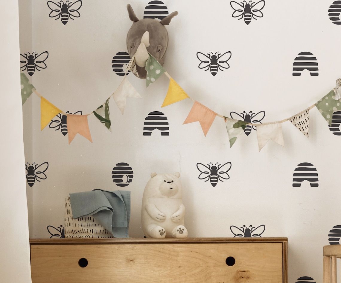 Save the Bees Wall Decals Bee Hive Wall Decals Bees Wall | Etsy