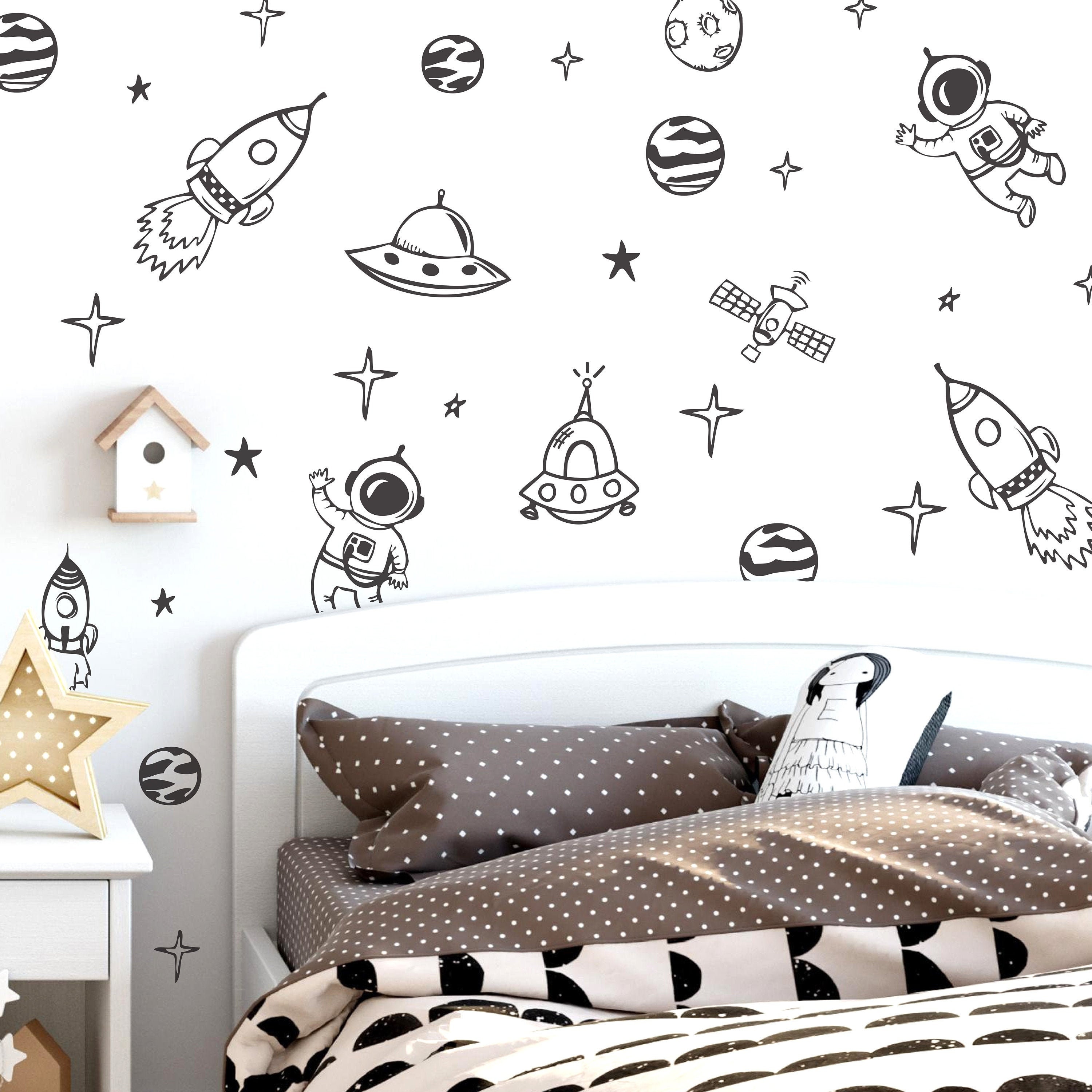 Out of This World Wall Decal Set Space Objects Space Ship - Etsy