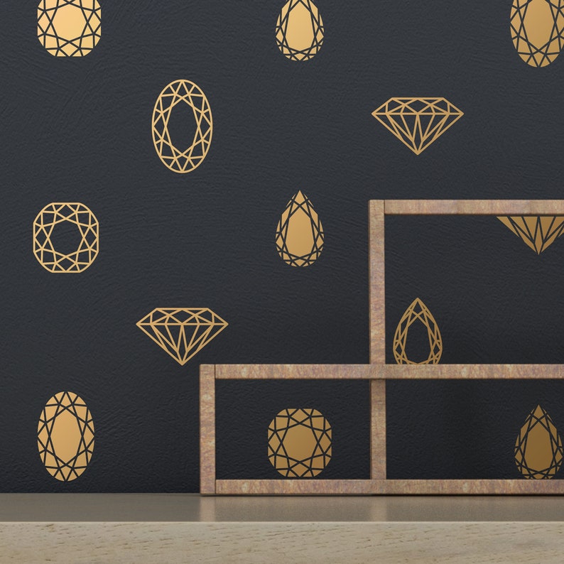 Diamonds Are A Girls Best Friend Wall Decals | Gold Silver or Black ...