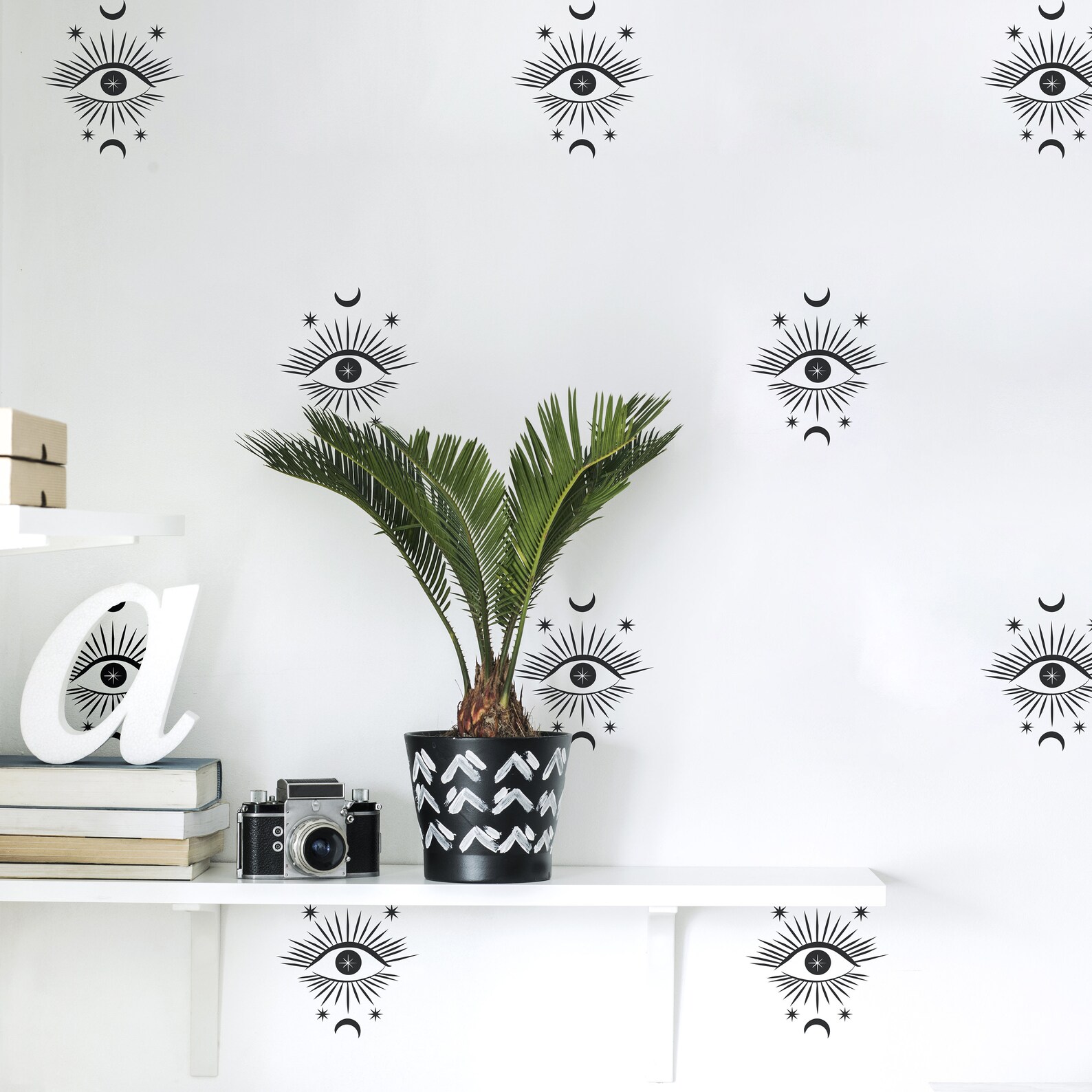 Mystical Eye Wall Decals Eye & Moon Wall Stickers Mystical - Etsy