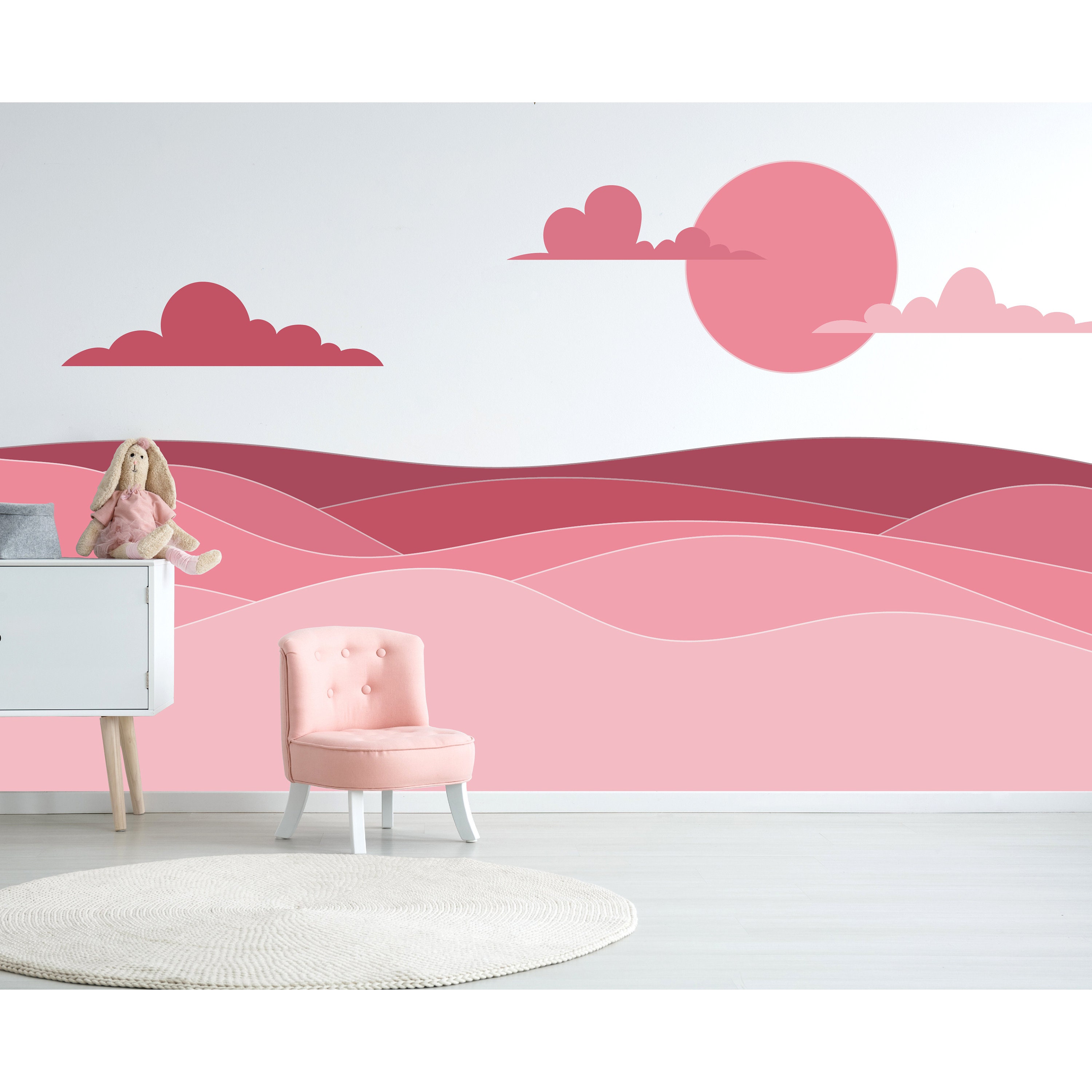 Rolling Hills Wall Decals | Desert | Mountains Nursery Decor | Nursery ...