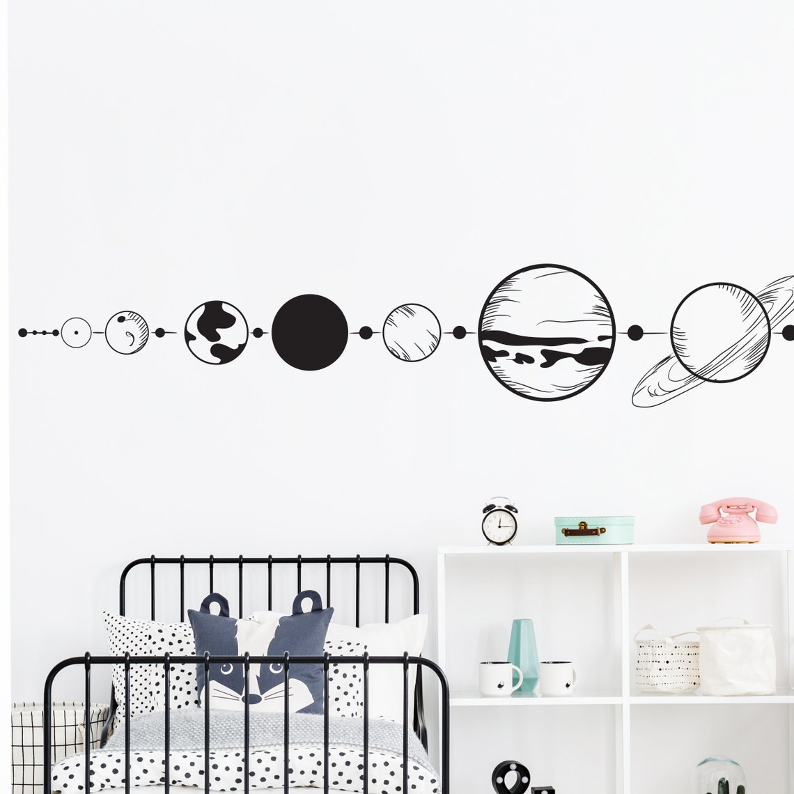 Planets Wall Decals Solar System Decals Space Wall Art | Etsy UK