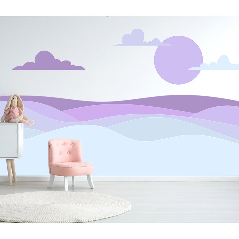 Rolling Hills Wall Decals | Desert | Mountains Nursery Decor | Nursery ...
