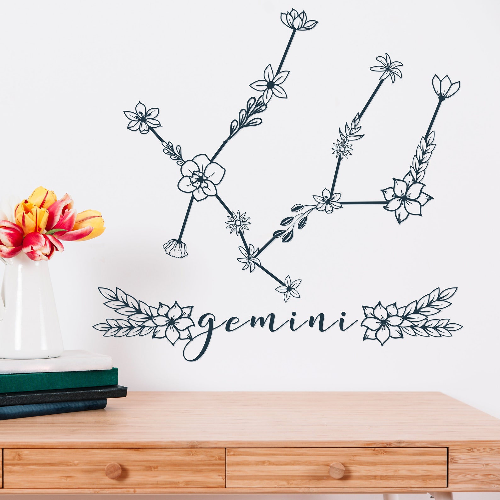 Gemini Zodiac Constellation Decals Zodiac Constellation Wall - Etsy