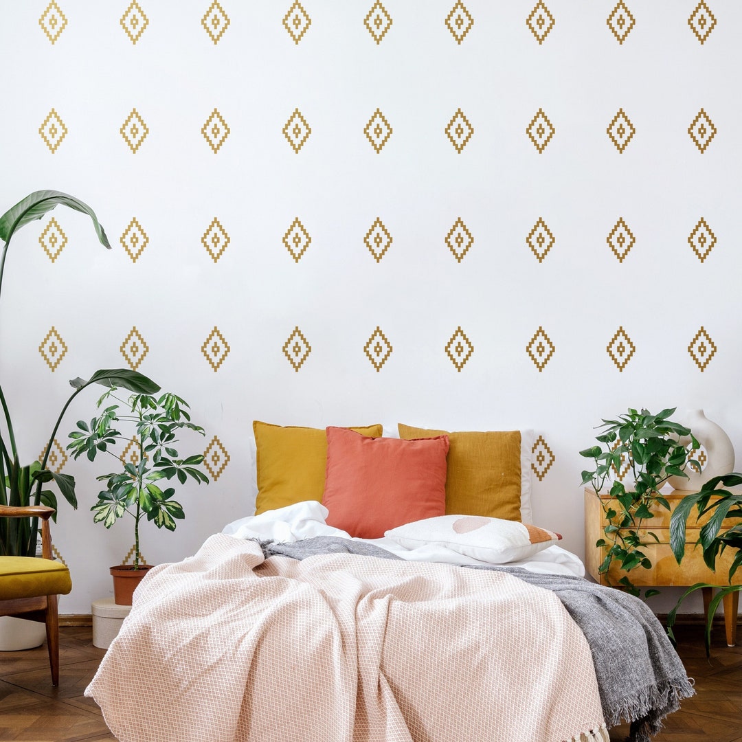 Bohemian Tribal Pattern Wall Decals, Boho Tribal Wall Stickers ...