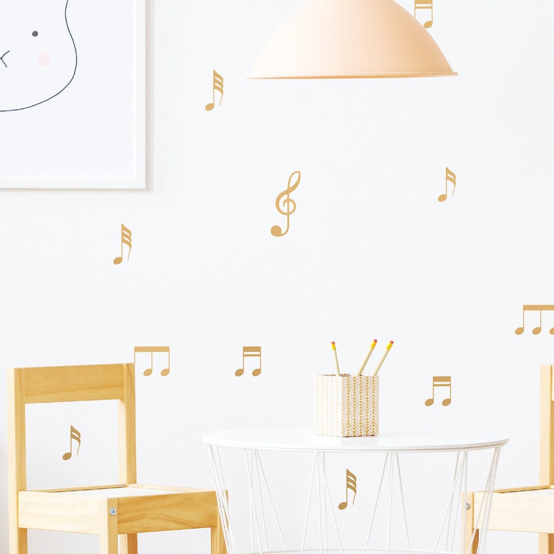 Music Note Wall Decals | Vinyl Wall Decals | Music Notes | Music Room ...