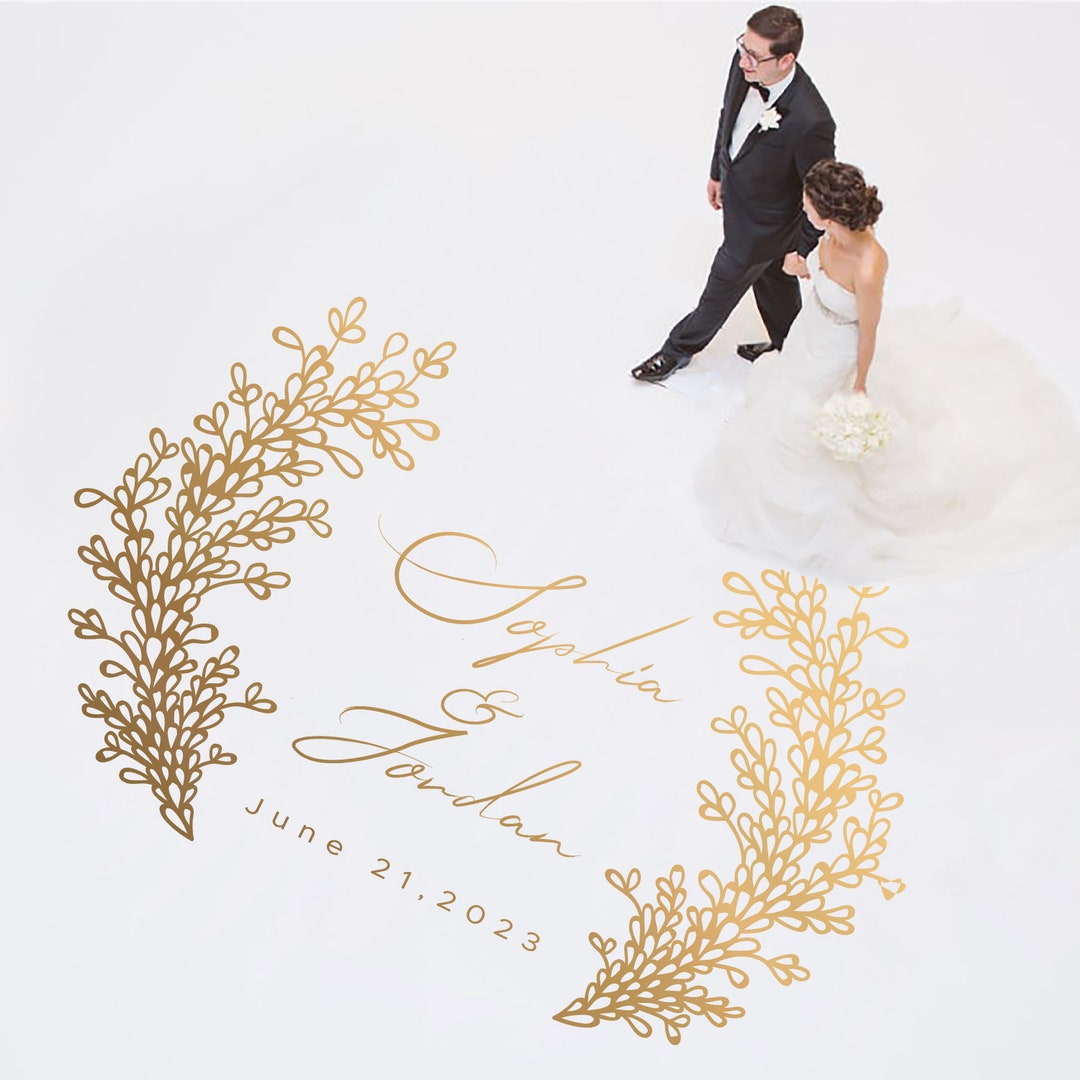Dance Floor Decal Wedding Floor Decal Vinyl Floor Decals Wedding Décor ...