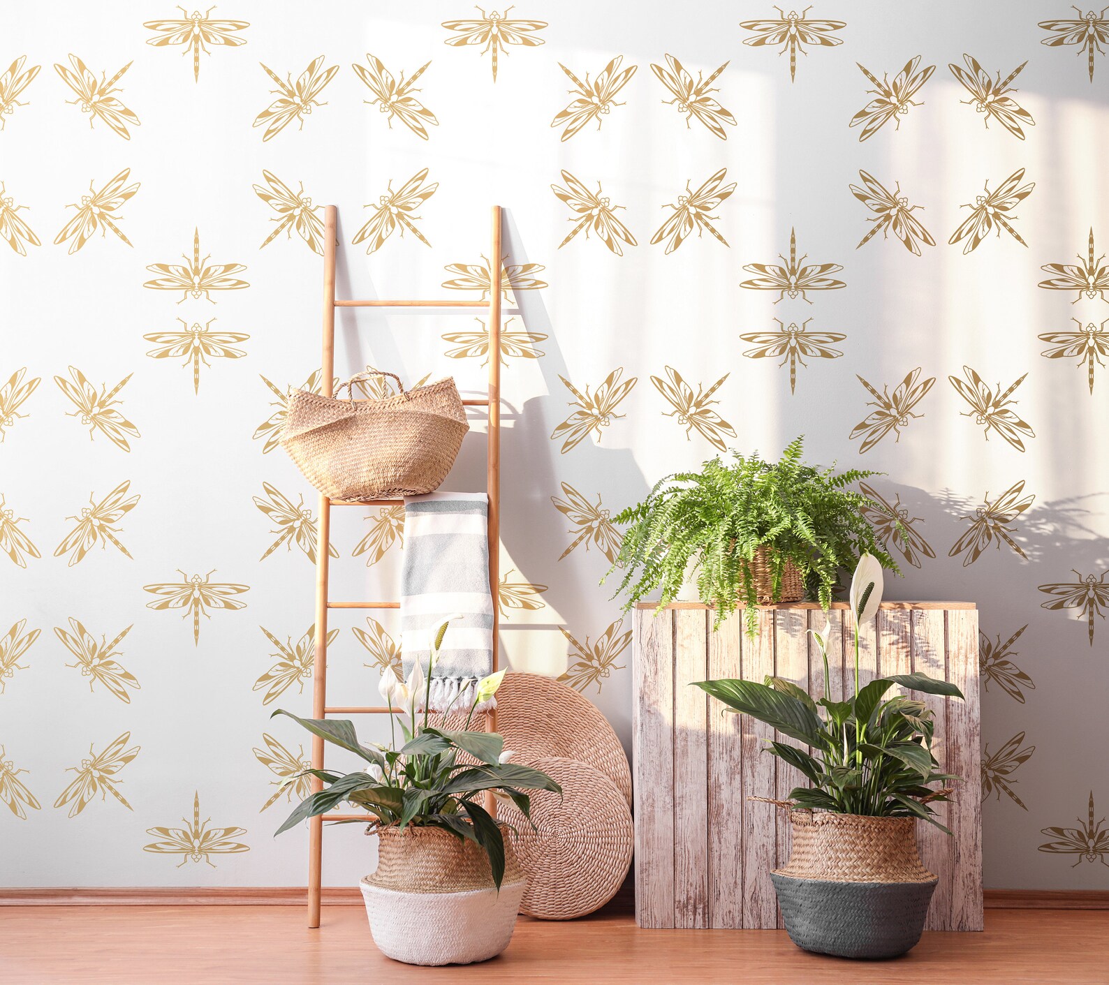 Dragonfly Wall Decals Insect Wall Art Dragonfly Removable | Etsy