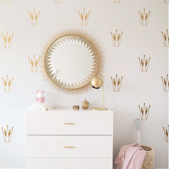 A True Queen Wears A Crown Wall Decals Princess and Queen - Etsy