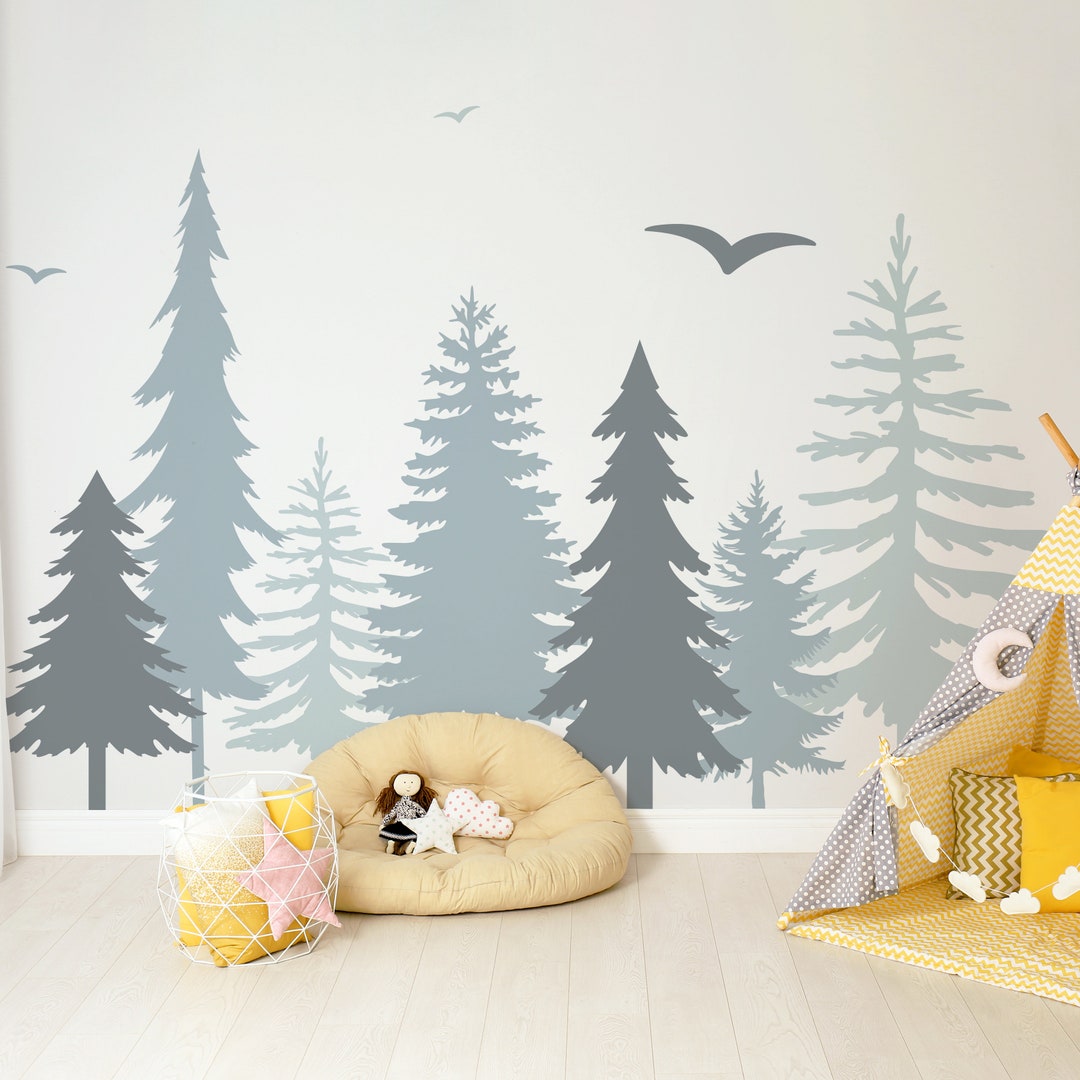 Tree Wall Decals | Forest Decals | Woodland Nursery Decor | Nursery ...