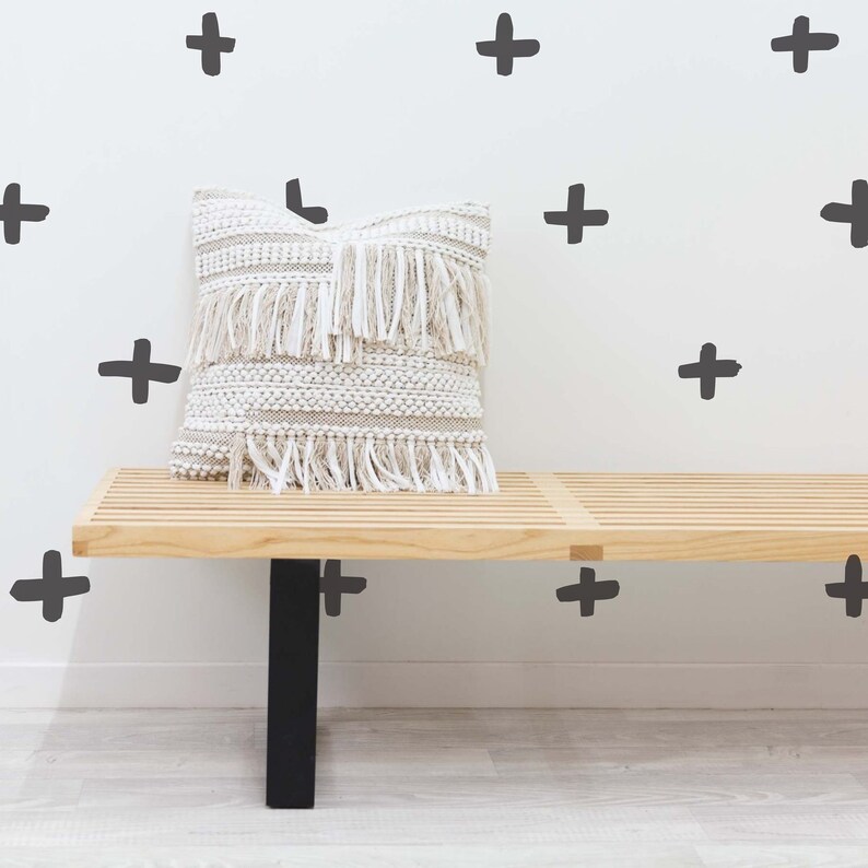 Plus Sign Vinyl Wall Decals Stickers Plus Sign Hand Drawn - Etsy