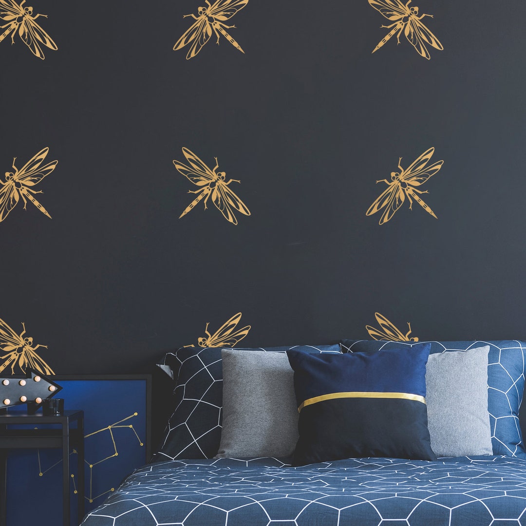 Insects Wall Decals | Large Large Dragonfly Wall Decals | Taxidermy ...