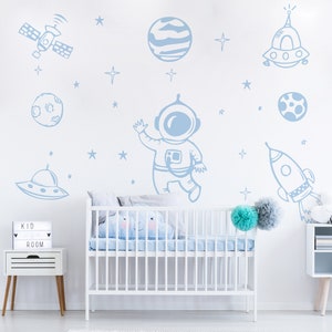 Out of This World Wall Decal Sticker Set | Space Objects Removable Wall ...