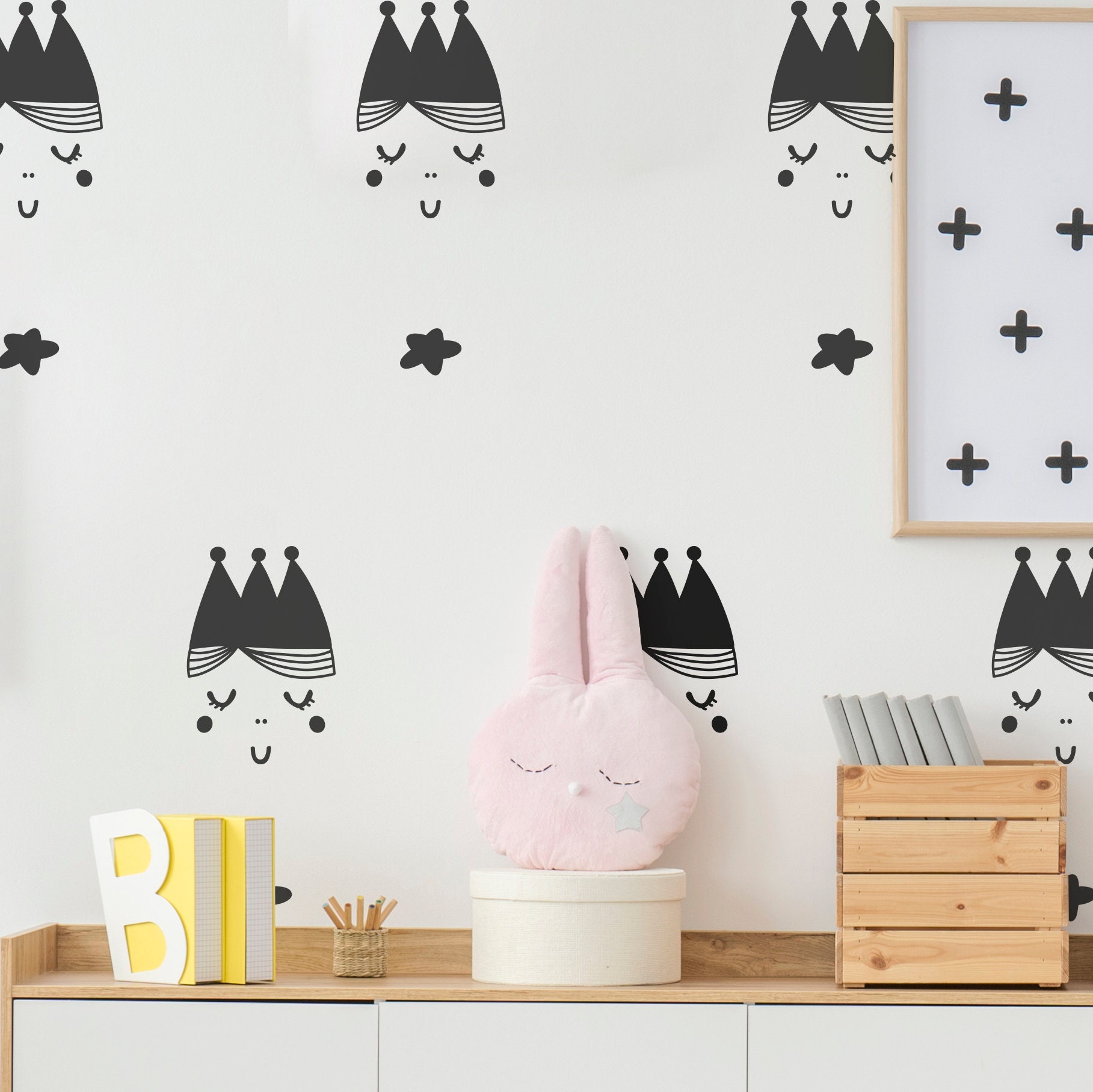 Princess Wall Decals Princess Wall Art Queen Wall Decals | Etsy