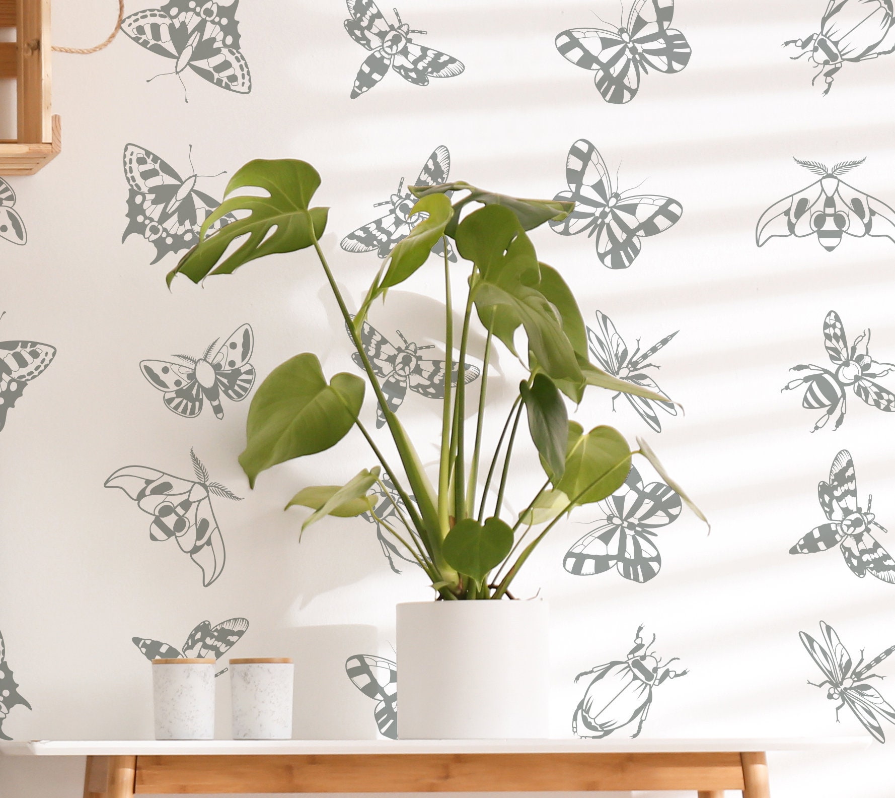 Insects Wall Decals Stickers Butterfly Bee Beetle Dragonfly - Etsy