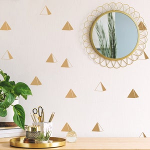 Pyramid Wall Decals Geometric Wall Decal Set Vinyl Wall | Etsy