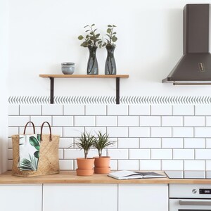 Wallpaper Boarder, Bohemian Pattern Border, Removable Vinyl Wall Decal ...