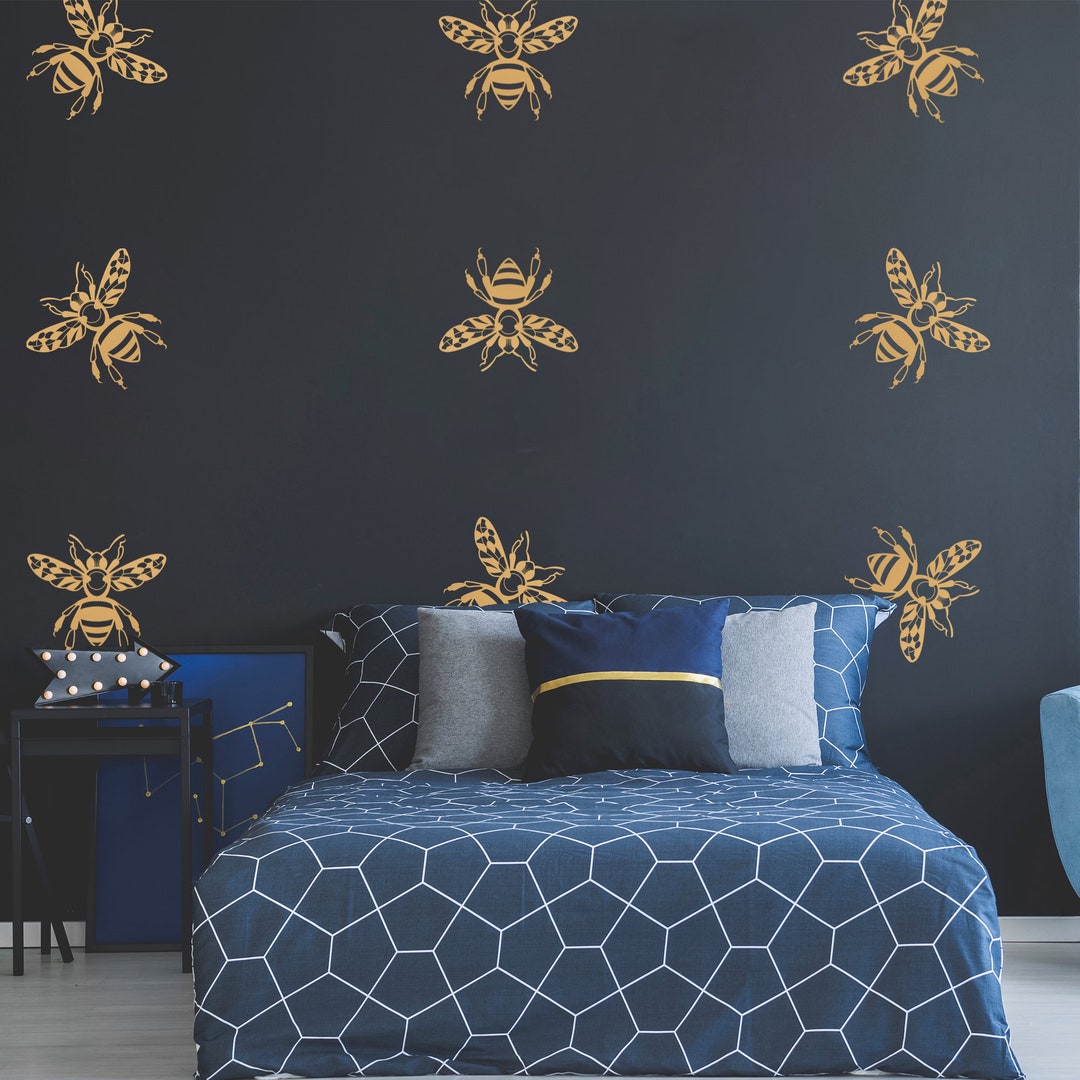 Insects Wall Decals | Large Bee Wall Decals | Save the Bees Decor ...