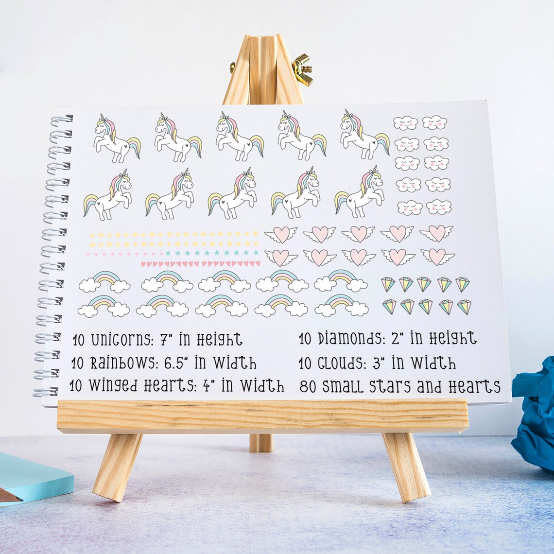 Unicorn Wall Decals Happy Unicorn Nursery Decor Rainbows - Etsy