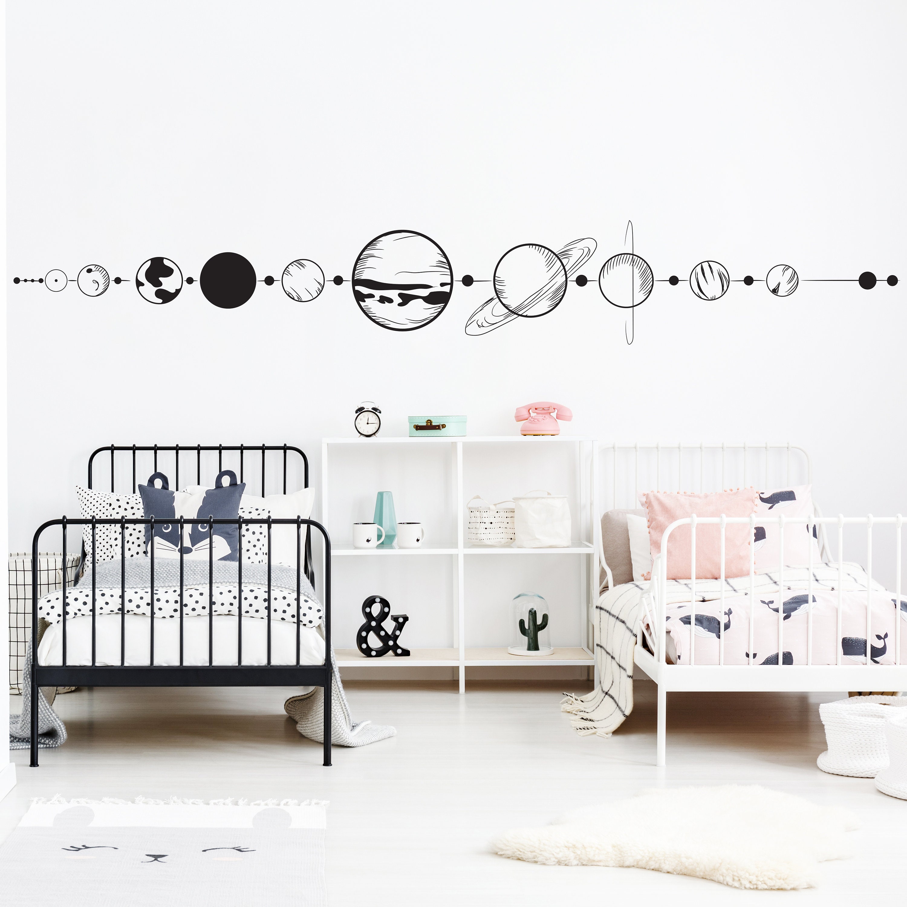 Planets Wall Decals Solar System Decals Space Wall Art | Etsy UK