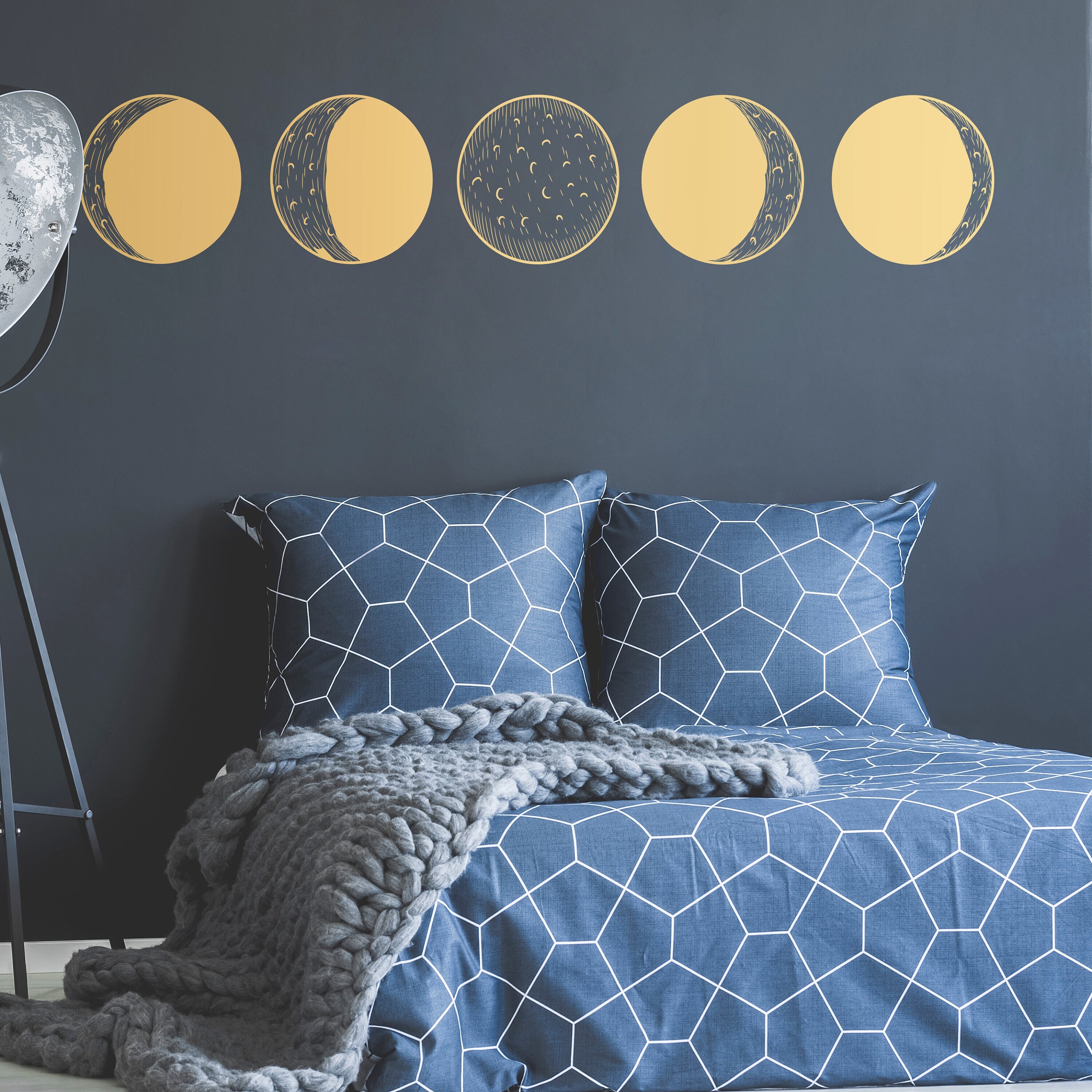 Moon Phases Wall Decals Sun Decals Moon Phases Decor - Etsy