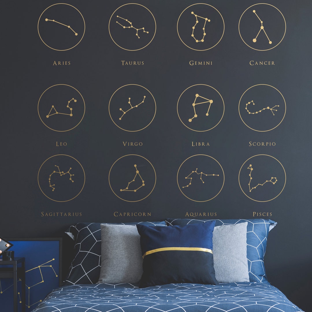 Zodiac Constellations | Wall Decals | Constellations | Zodiac Diagram ...
