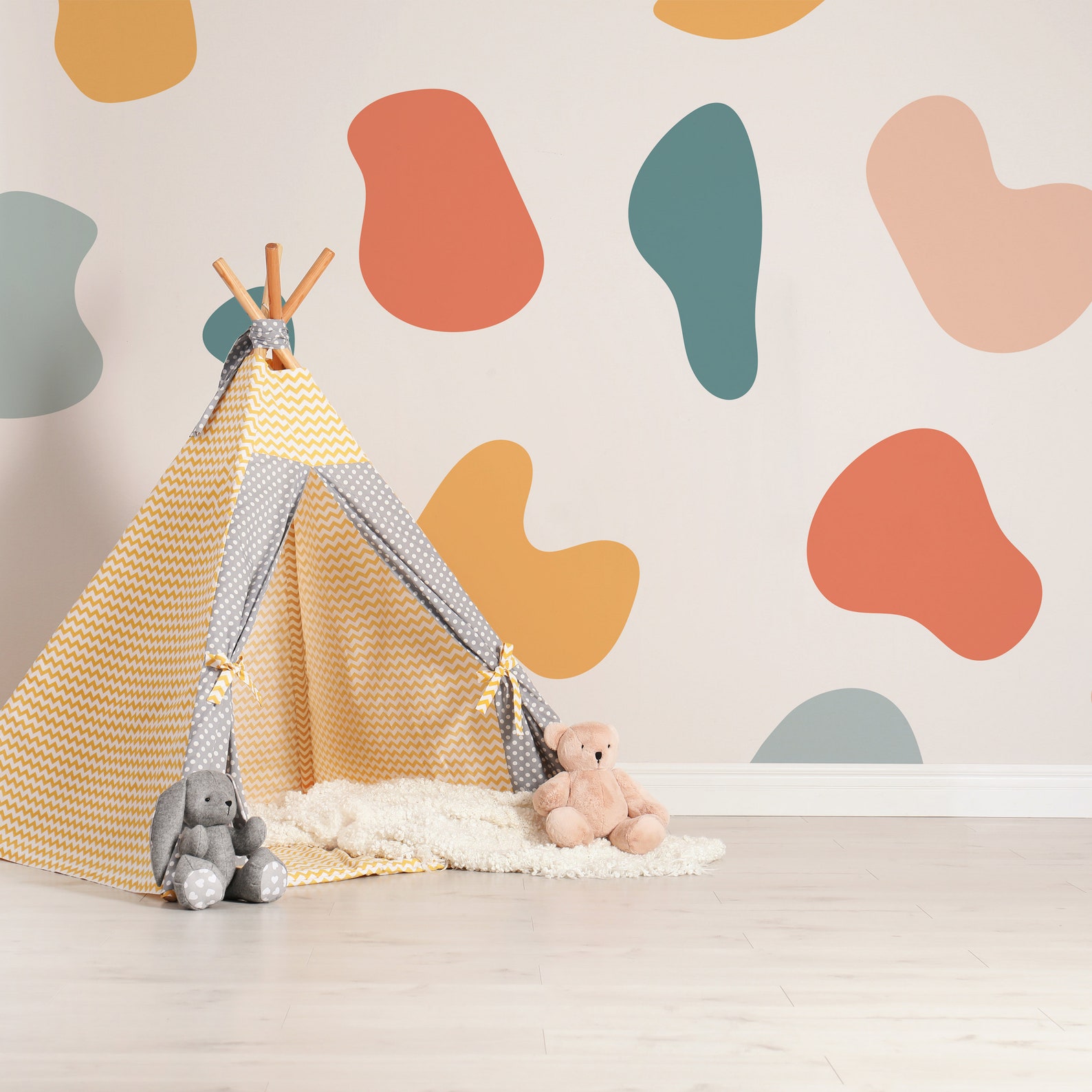 Abstract Shapes Wall Decals, Abstract Wall Decor for Nurseries and ...