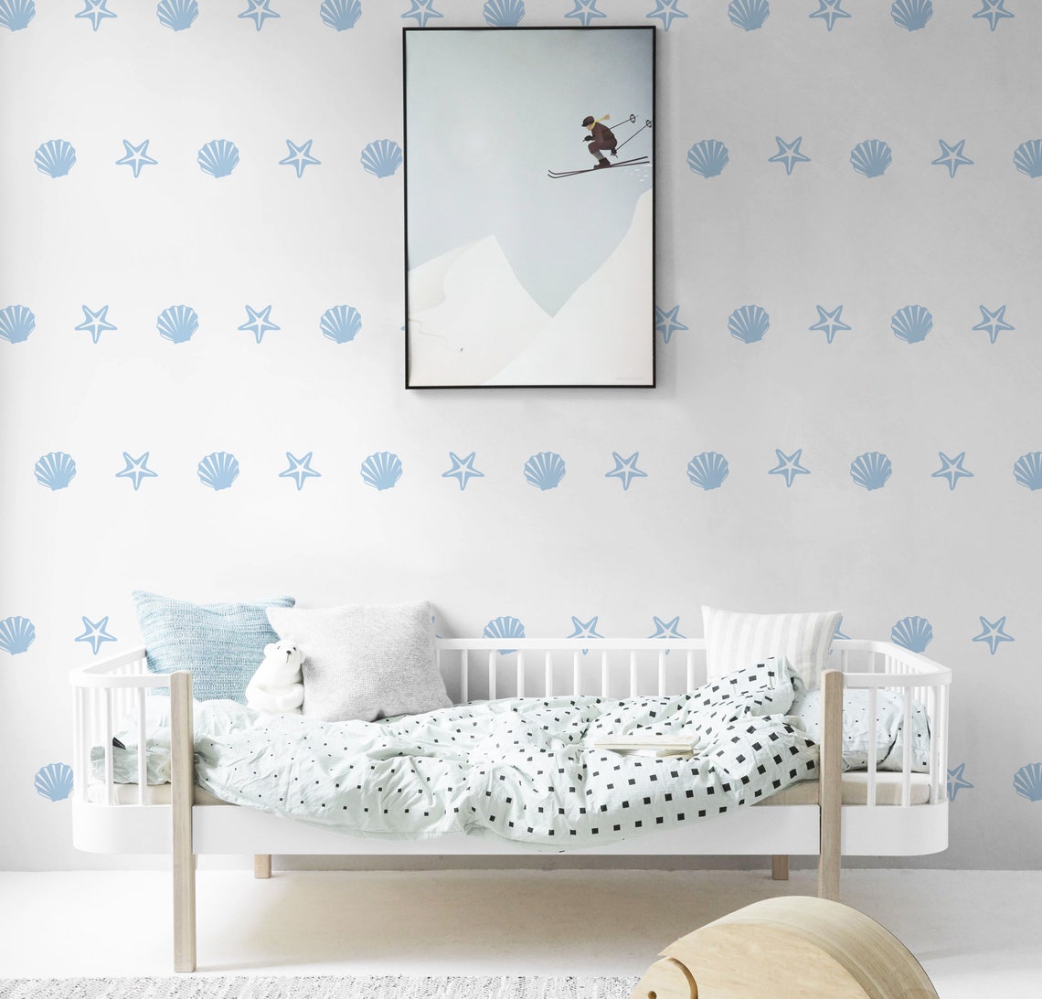 Sea Shell Wall Decals Scallop Shell Wall Decals Starfish | Etsy