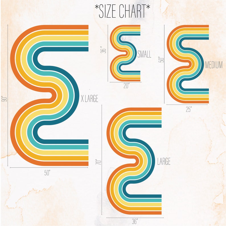 Half Curve Rainbow Wall Decal Double Hump Rainbow Wall Decal - Etsy