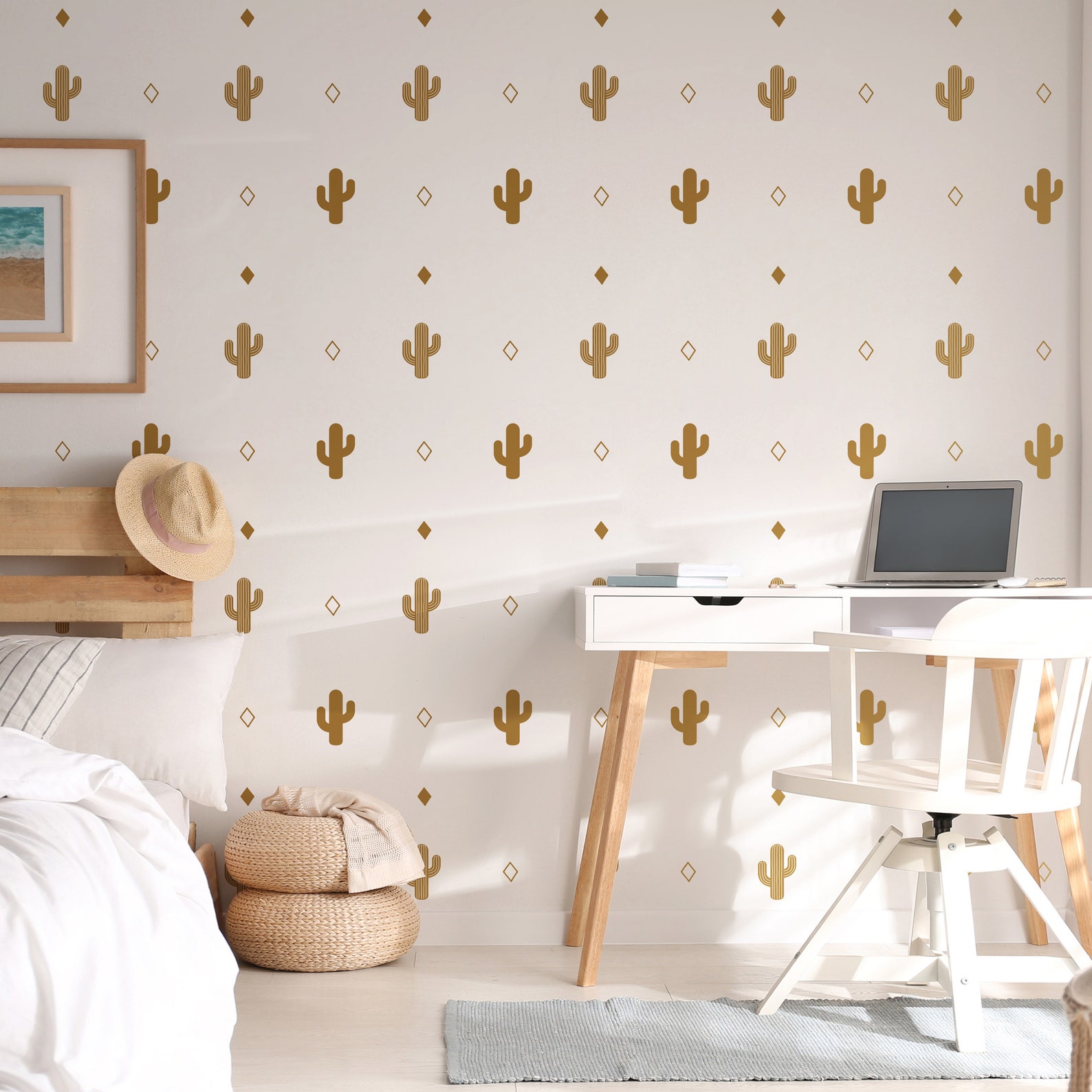 Cactus Wall Decals Southwestern Desert Stickers Home Decor Office Decor ...