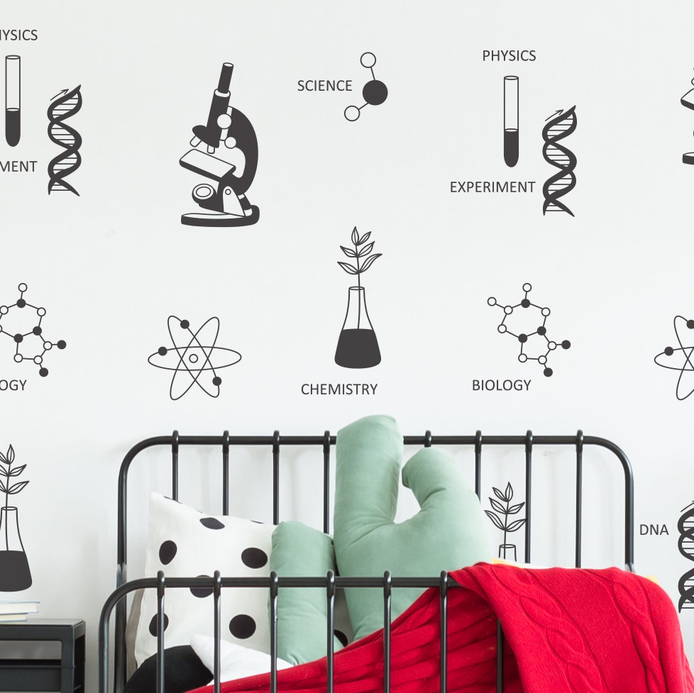 Science Theme Wall Decals Chemistry Wall Decals Bookworm - Etsy UK