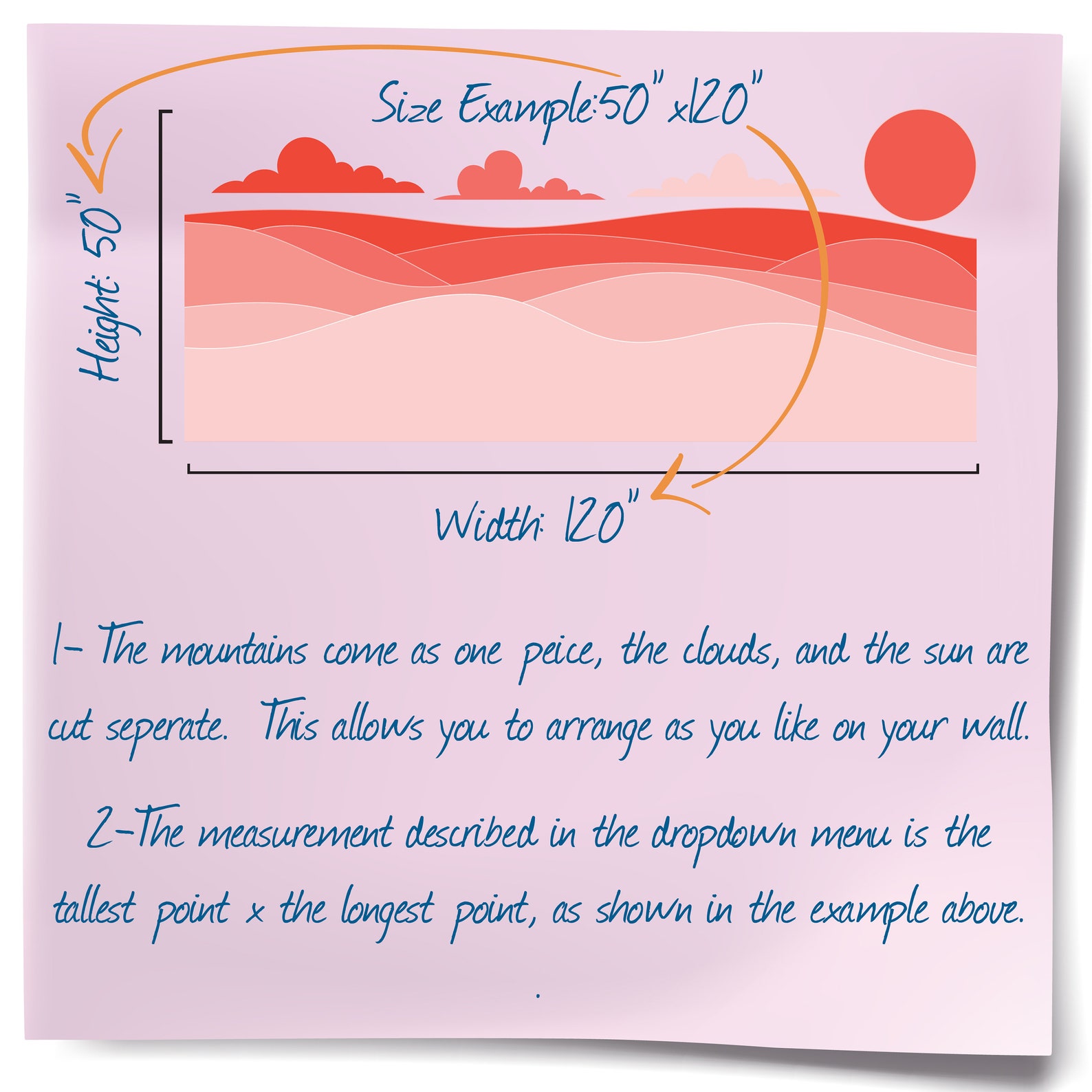 Rolling Hills Wall Decals | Desert | Mountains Nursery Decor | Nursery ...