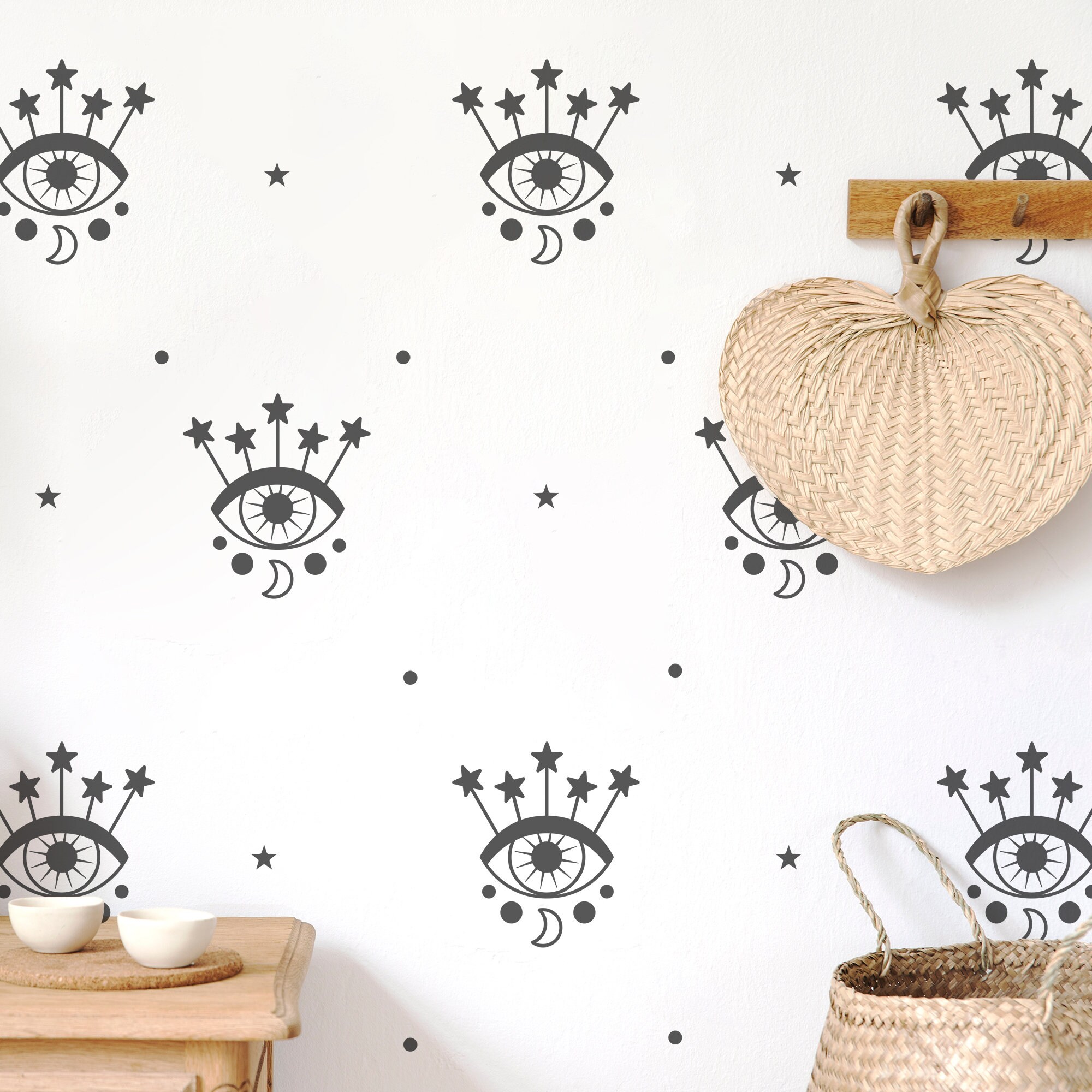 Mystical Eye Wall Decals Eye & Lash Wall Stickers Salon | Etsy